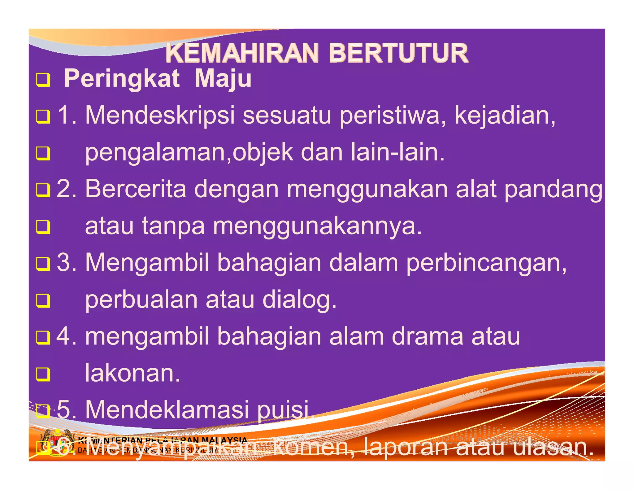 03 kemahiran mendengar dan bertutur | PDF