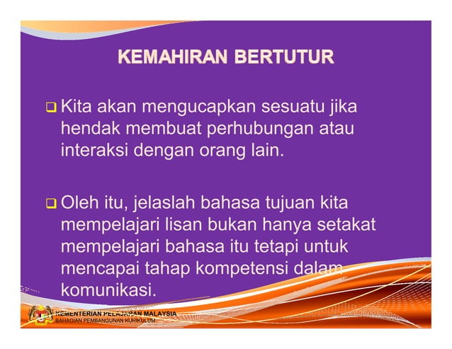 03 kemahiran mendengar dan bertutur | PDF