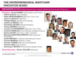 Intrapreneurship at Alcatel-Lucent | PPTX
