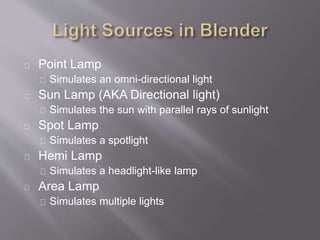 Some basics about light and lighting | PPTX