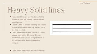 Architectural Visual Communication 1- Graphics 1 - 03 - LINES | PDF