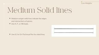 Architectural Visual Communication 1- Graphics 1 - 03 - LINES | PDF