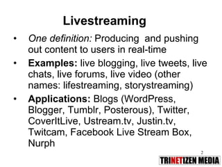 Module 03. Livestreaming | PPT