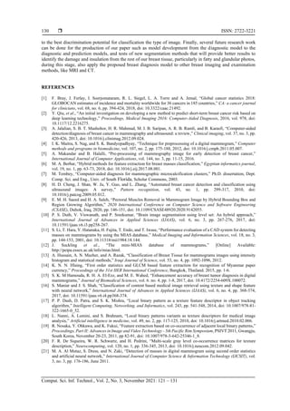 Classification of mammograms based on features extraction techniques ...