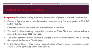 Methods of Population Data Collection final | PPT