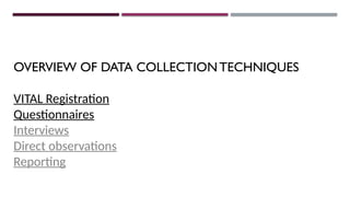 Methods of Population Data Collection-dania | PPT