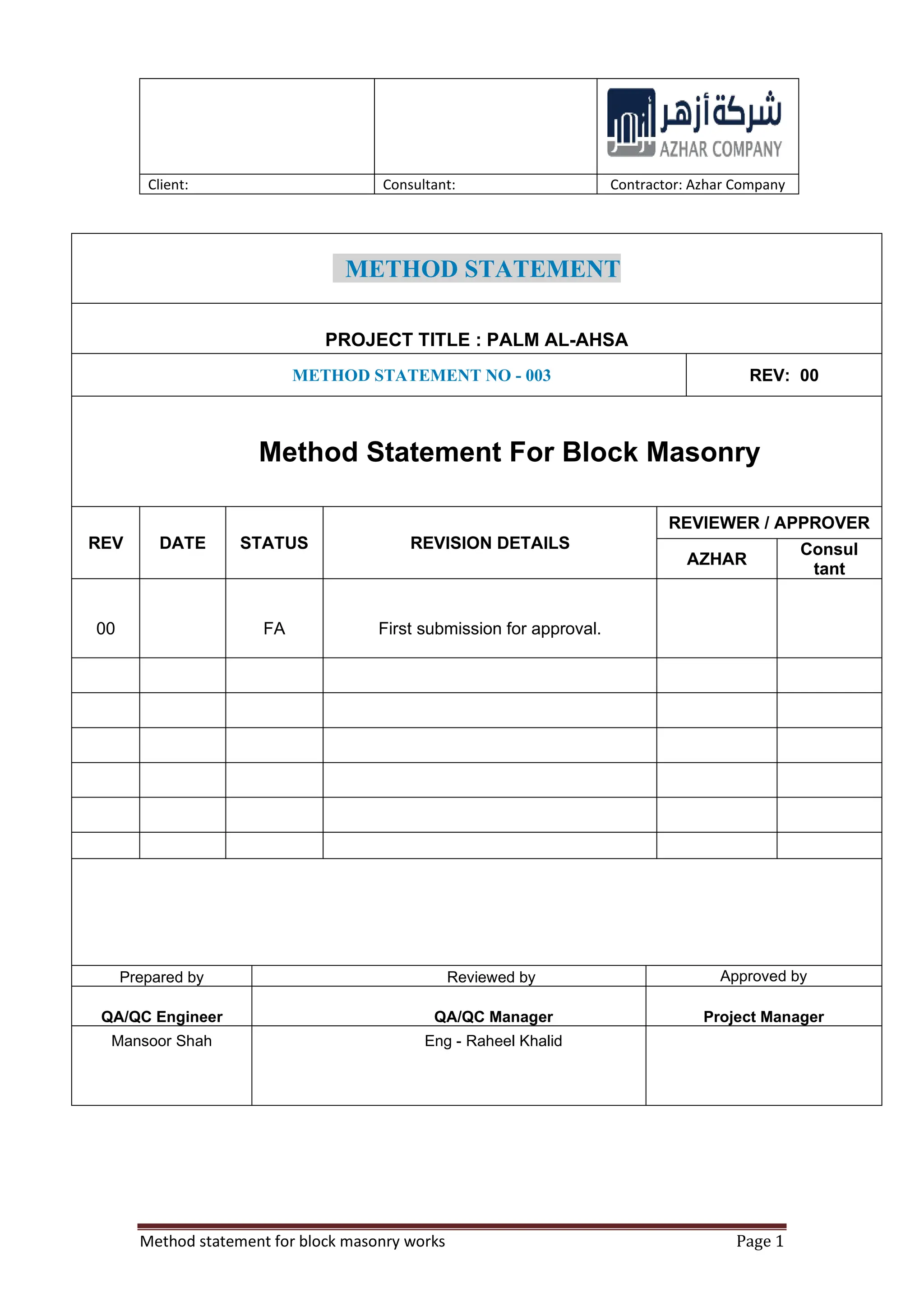 03 - Method Statement for block masonry.pdf