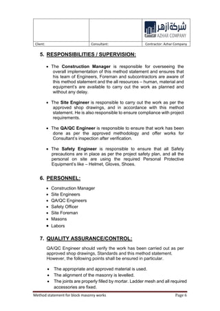 03 - Method Statement for block masonry.pdf