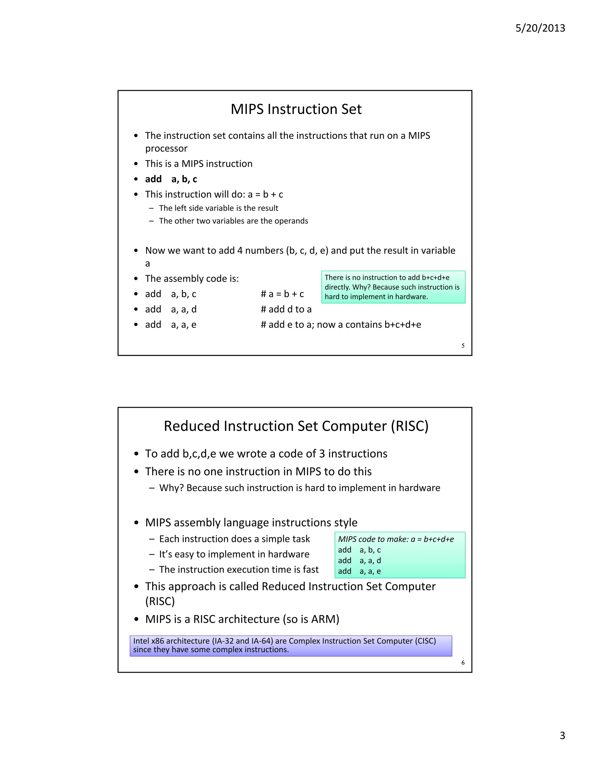 03 mips assembly language | PDF | Operating Systems | Computer Software and Applications