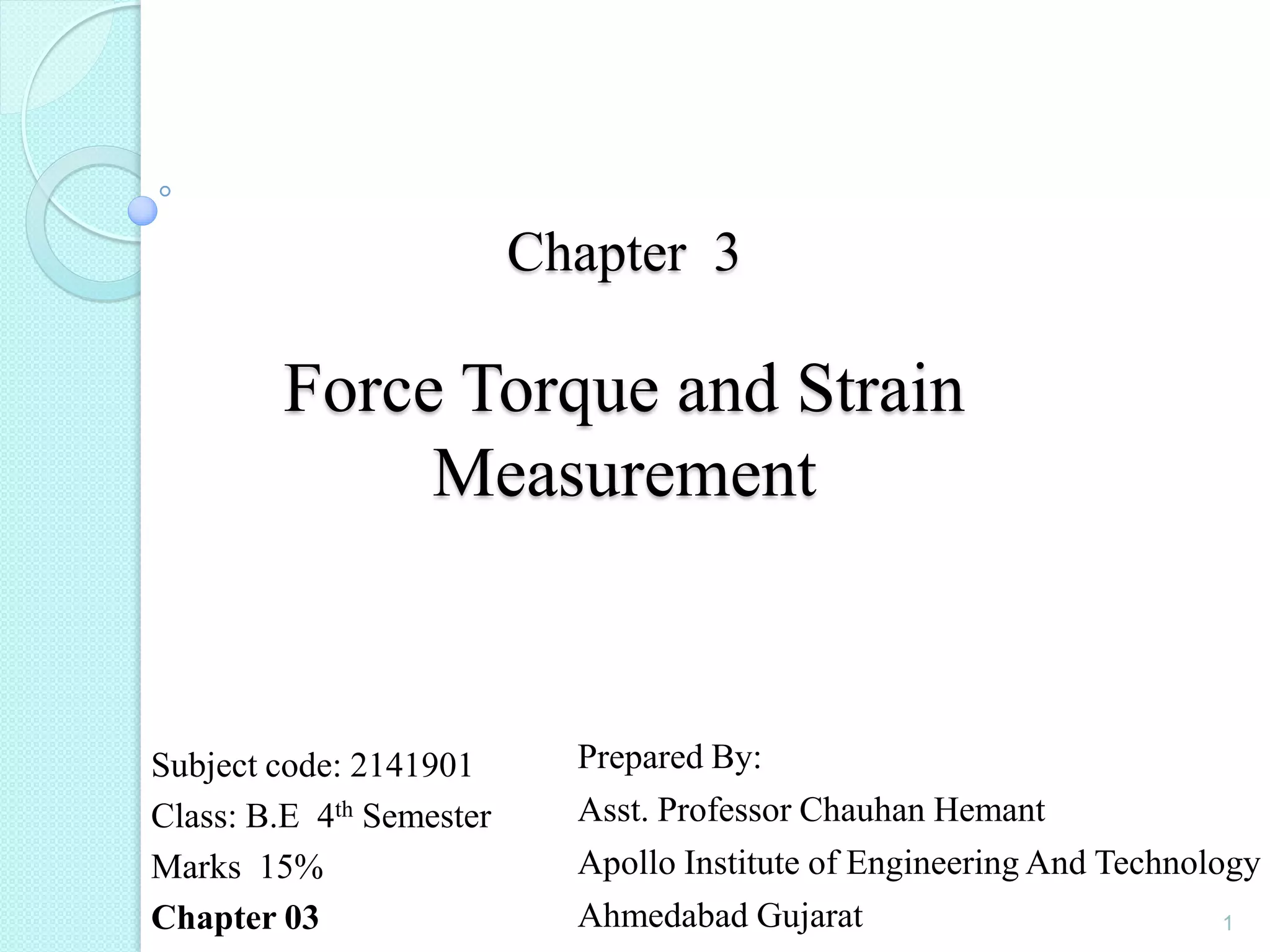 force measurement in mechanical measurement and metrology | PDF