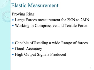 force measurement in mechanical measurement and metrology | PDF