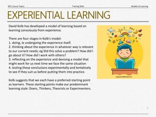 Models of Learning | PPTX