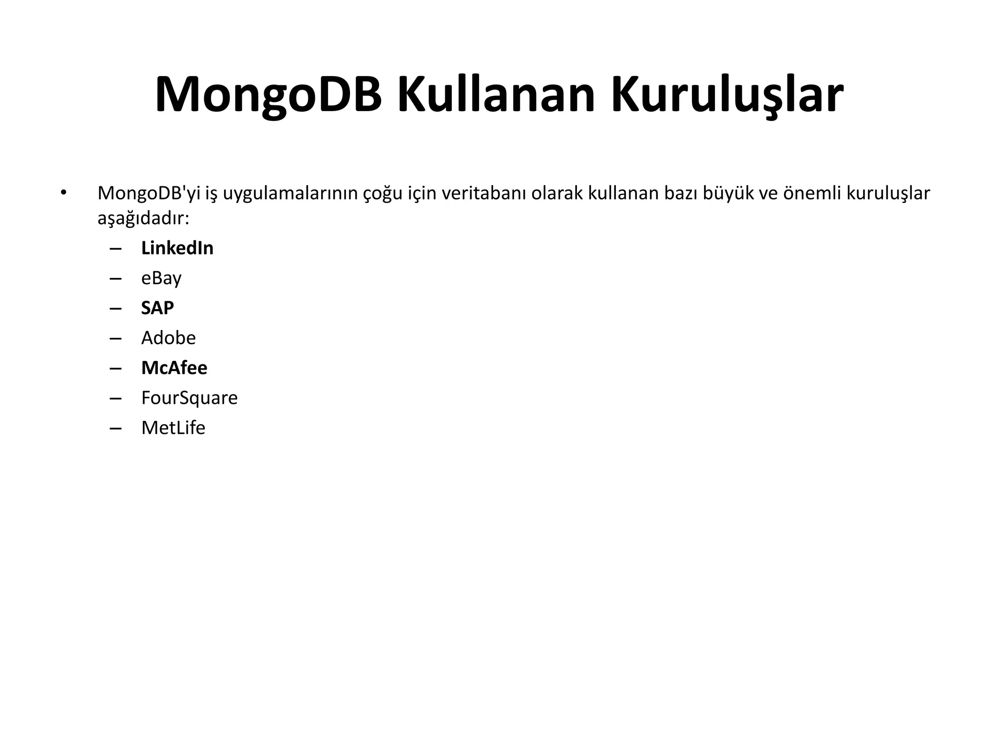 MongoDB Overview | PPT