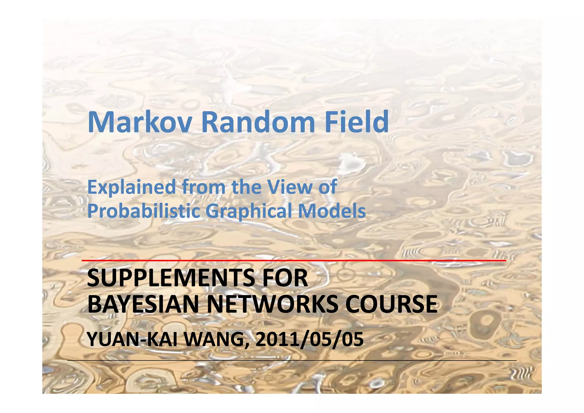 Markov Random Field (MRF) | PDF