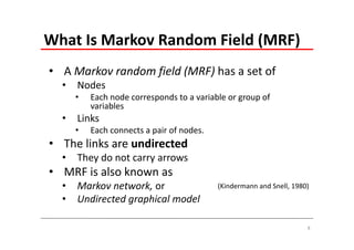 Markov Random Field (MRF) | PDF