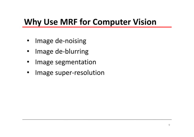 Markov Random Field (MRF) | PDF | Physics | Science