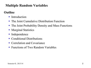 03probability nd statistics -Multiple Random Variables-II.ppt