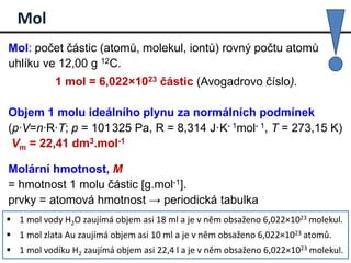 CHE 03: Nazvoslovi, stechiometrie, chemicke rovnice | PPT