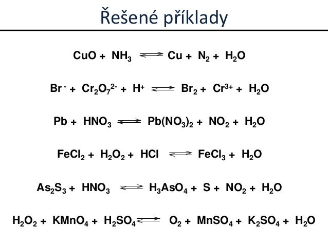CHE 03: Nazvoslovi, stechiometrie, chemicke rovnice
