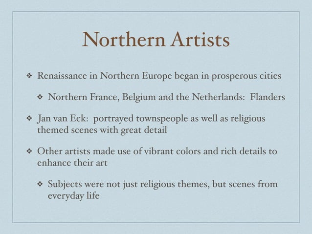 Northern Renaissance | PPT