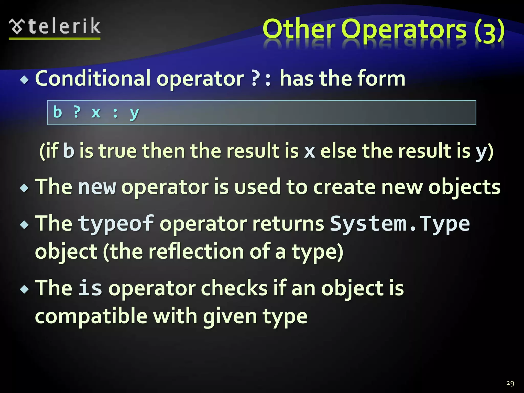 03 Operators and expressions | PPT