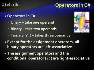 03 Operators and expressions | PPT