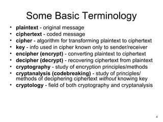 overview of cryptographic techniques | PPT