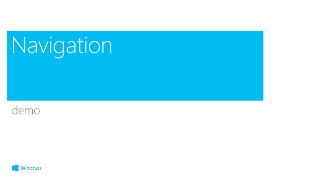 03 Page Navigation And Data Binding In Windows Runtime Apps