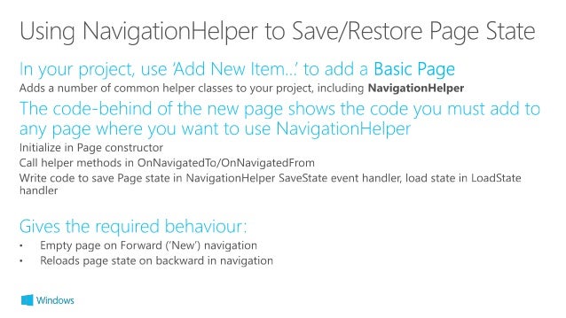 03 Page Navigation And Data Binding In Windows Runtime Apps