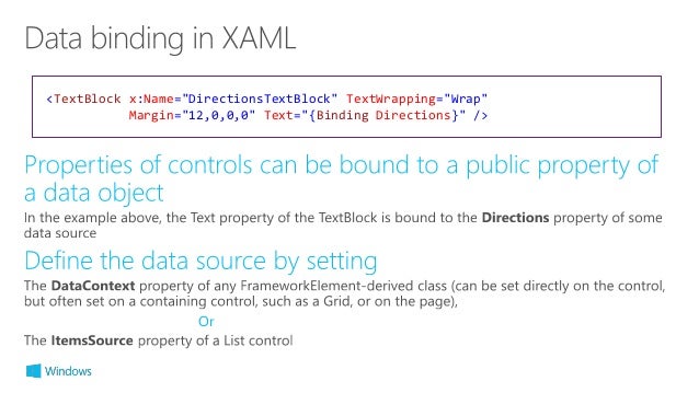 03 Page Navigation And Data Binding In Windows Runtime Apps
