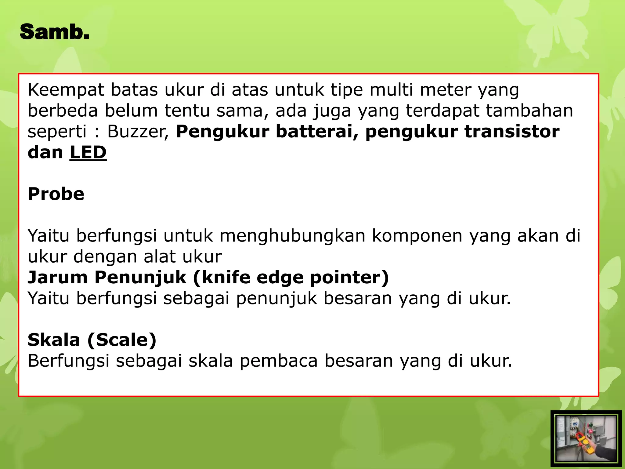 03 PENGUJIAN DB & LITAR KECIL AKHIR | PPTX