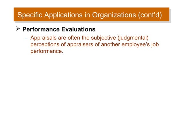Perception and individual decisionmaking | PPT