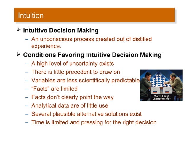 Perception and individual decisionmaking | PPT