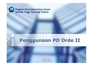 persamaan-diferensial-orde-ii | PDF