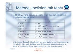 persamaan-diferensial-orde-ii | PDF