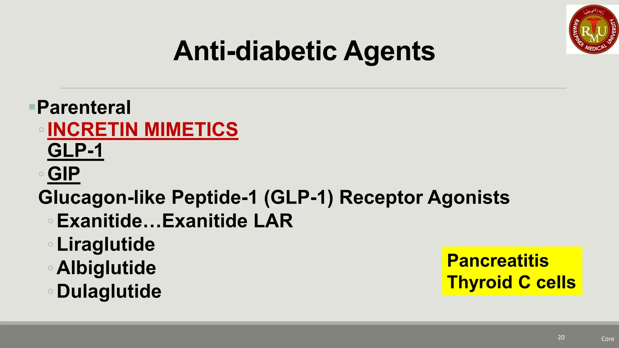 Anti Diabetic drugs pharmacology presentation | PDF
