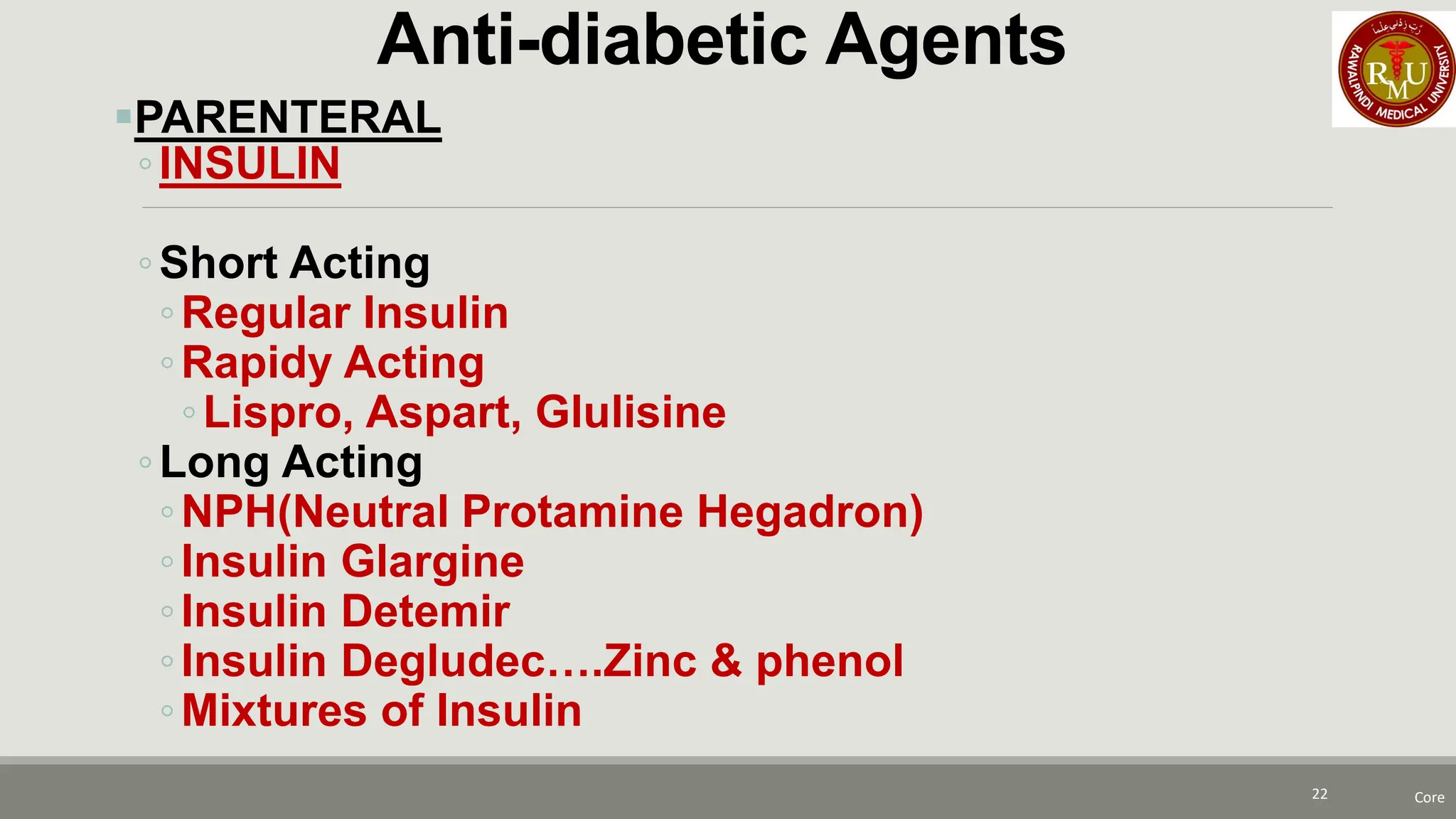 Anti Diabetic drugs pharmacology presentation | PDF