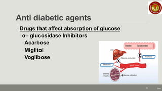 Anti Diabetic drugs pharmacology presentation | PDF