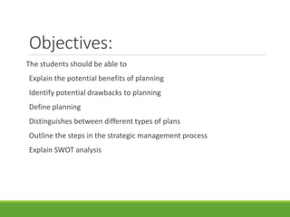 lesson 3 planing for Industrial Engineering | PDF