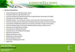 03 presentation railway-consultrans | PDF