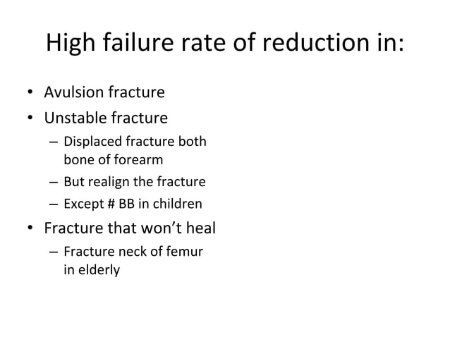 ortho 03 principle of closed reduction in fracture and dislocation | PPT