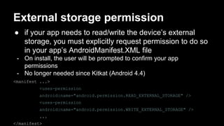 03 programmation mobile - android - (stockage, multithreads, web services) | PPT