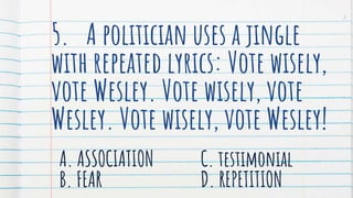 03-PROPAGANDA-TECHNIQUE-QUIZ (1) for grade 8 students | PPTX