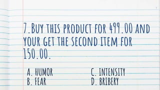 03-PROPAGANDA-TECHNIQUE-QUIZ (1) for grade 8 students | PPTX