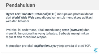 Pemrograman Web - Protokol HTTP | PPT