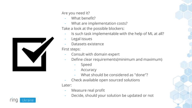 The main types of machine learning and their practical application | PPT