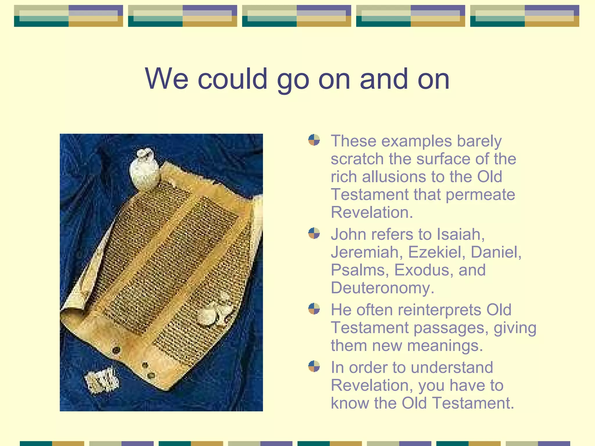 03 Revelation Old Testament Background Of Revelation | PPT