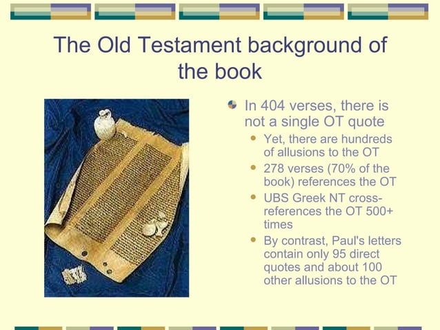 03 Revelation Old Testament Background Of Revelation | PPT
