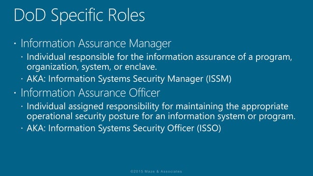 RMF Roles and Responsibilities (Part 1) | PPTX | Resume Writing and ...