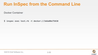 Compliance Automation with Inspec Part 3 | PPT